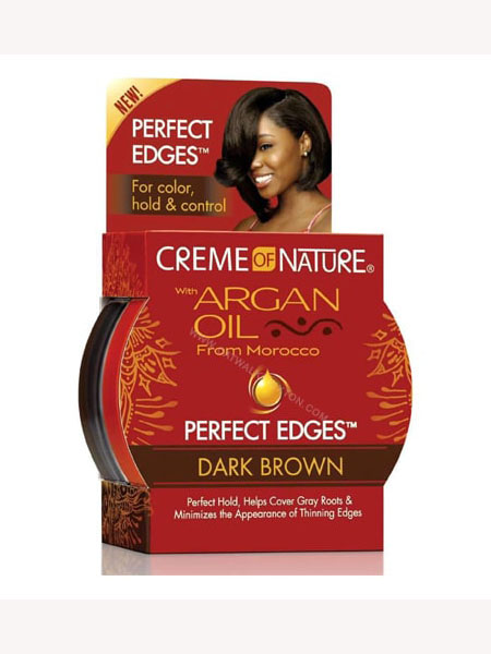 Crème Of Nature | Argan Oil | Perfect Edges Dark Brown 2.25OZ – Catwalk ...