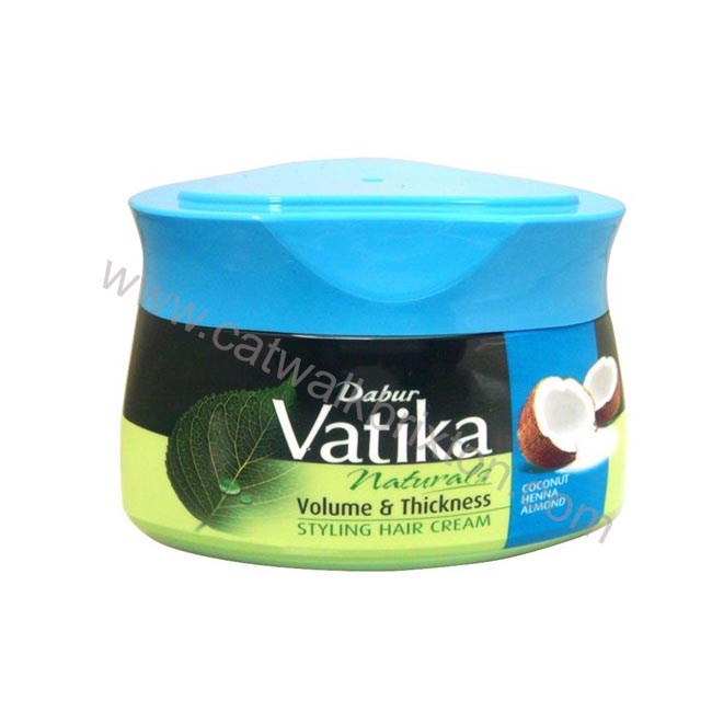DABUR | VATIKA NATURALS VOLUME AND THICKNESS STYLING HAIR CREAM 140 ML ...